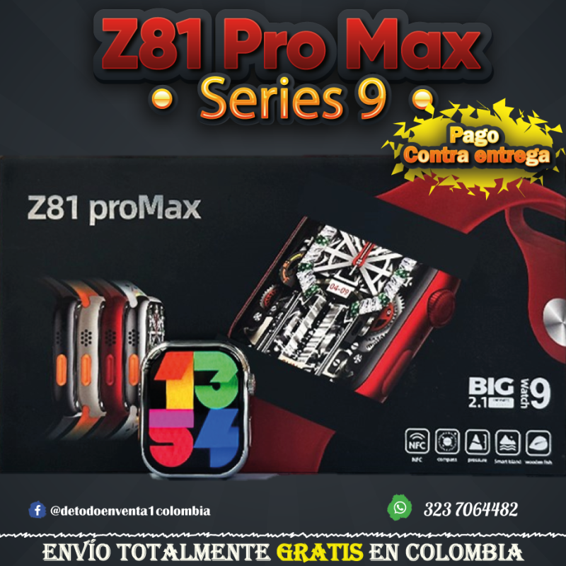 Nuevo Smartwatch Z81 Pro Max Series 9: Tecnología Avanzada y Estilo ...